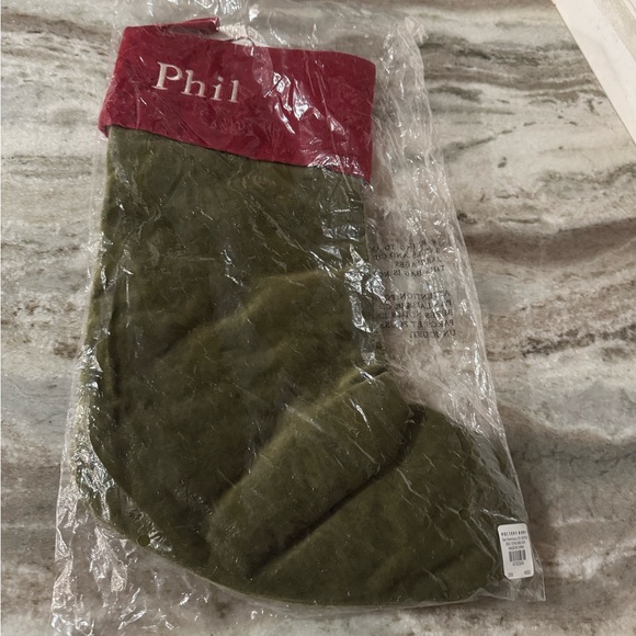 Pottery Barn | Underwear & Socks | Pottery Barn Green Red Velvet ...